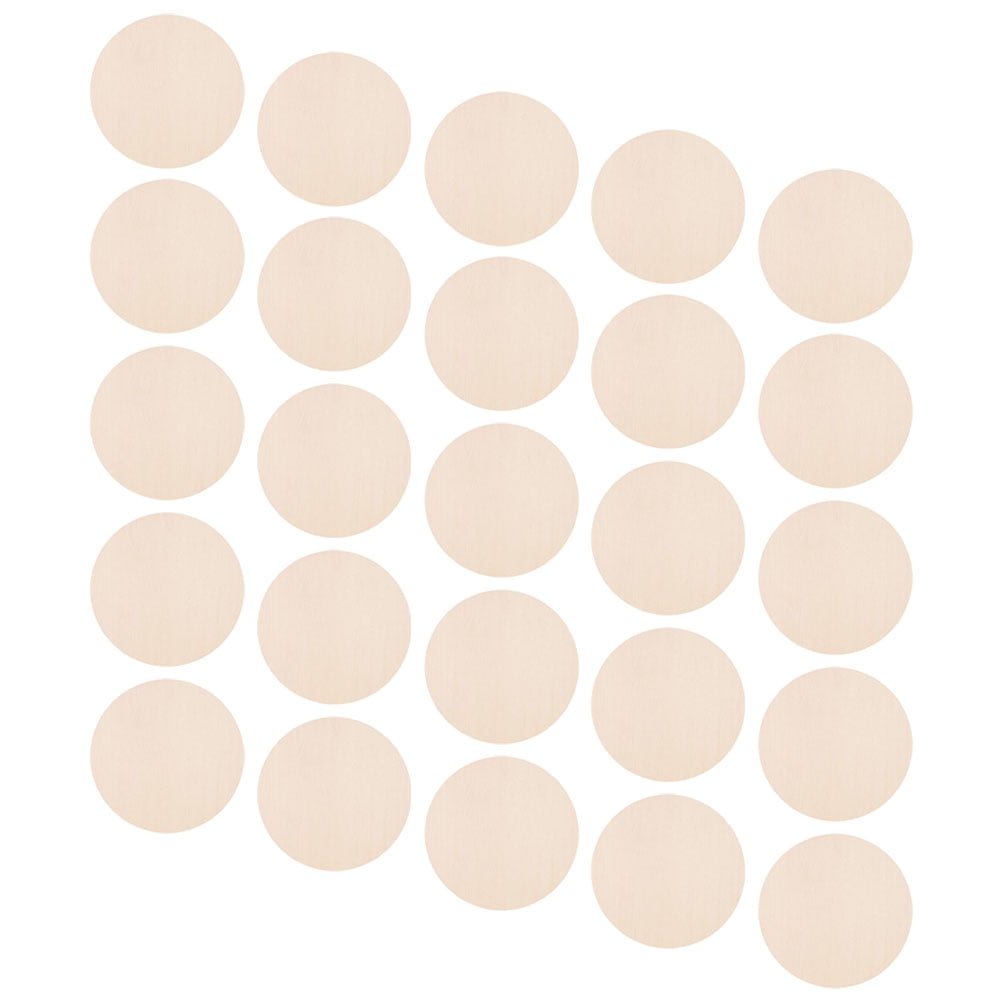 Ifundom Smooth Circular Wood Pieces for Crafts and Projects, 36 Pieces ...