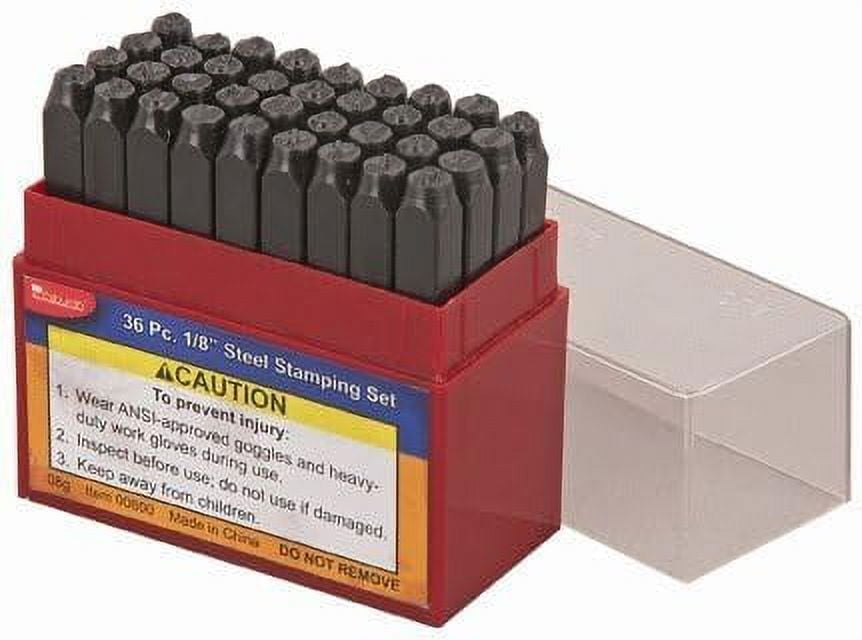 36 Piece 1/8" Letter Number Stamping Set - Walmart.com