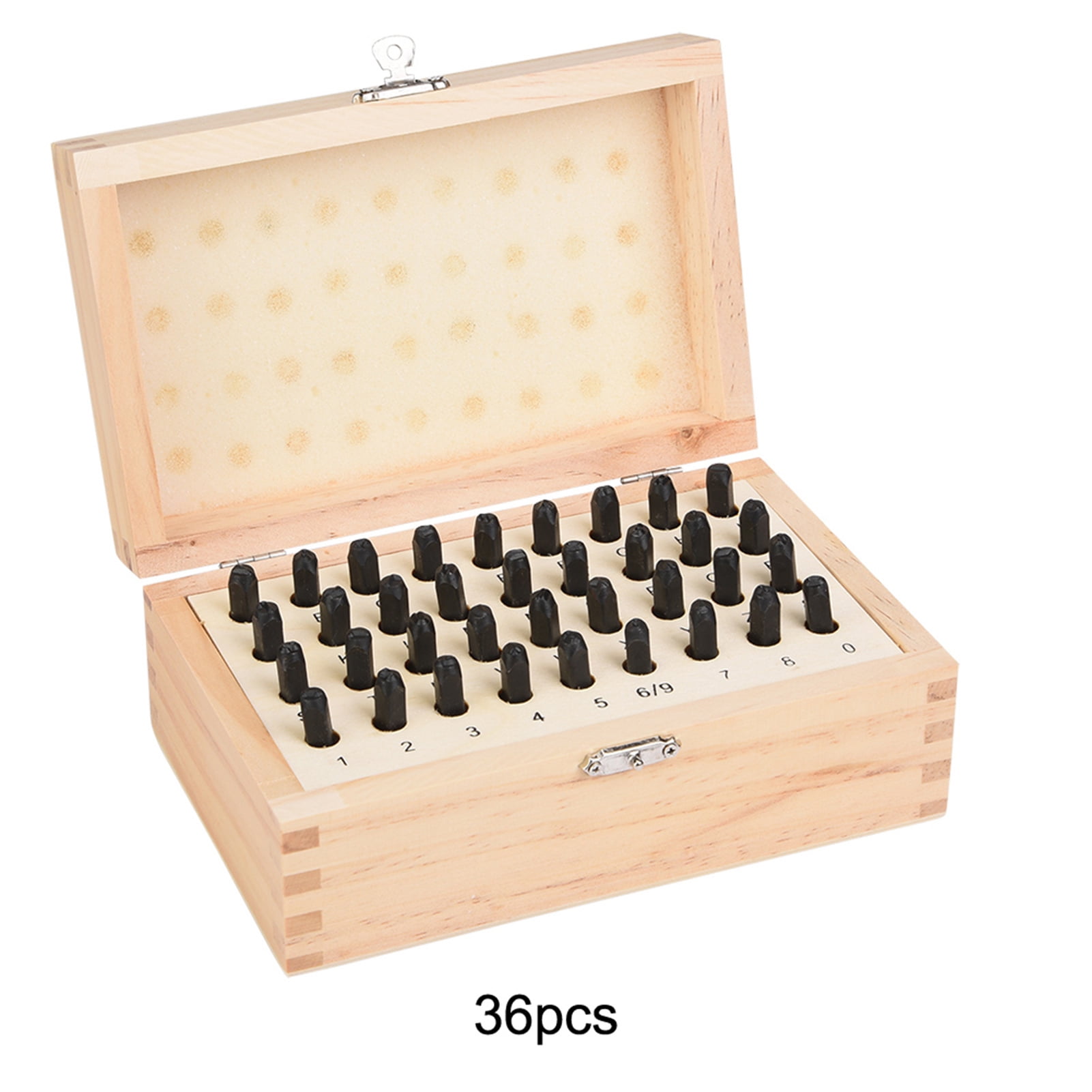 36-Piece 4mm Steel Letter & Number Punch Set, Alphabet Stamp Dies with ...