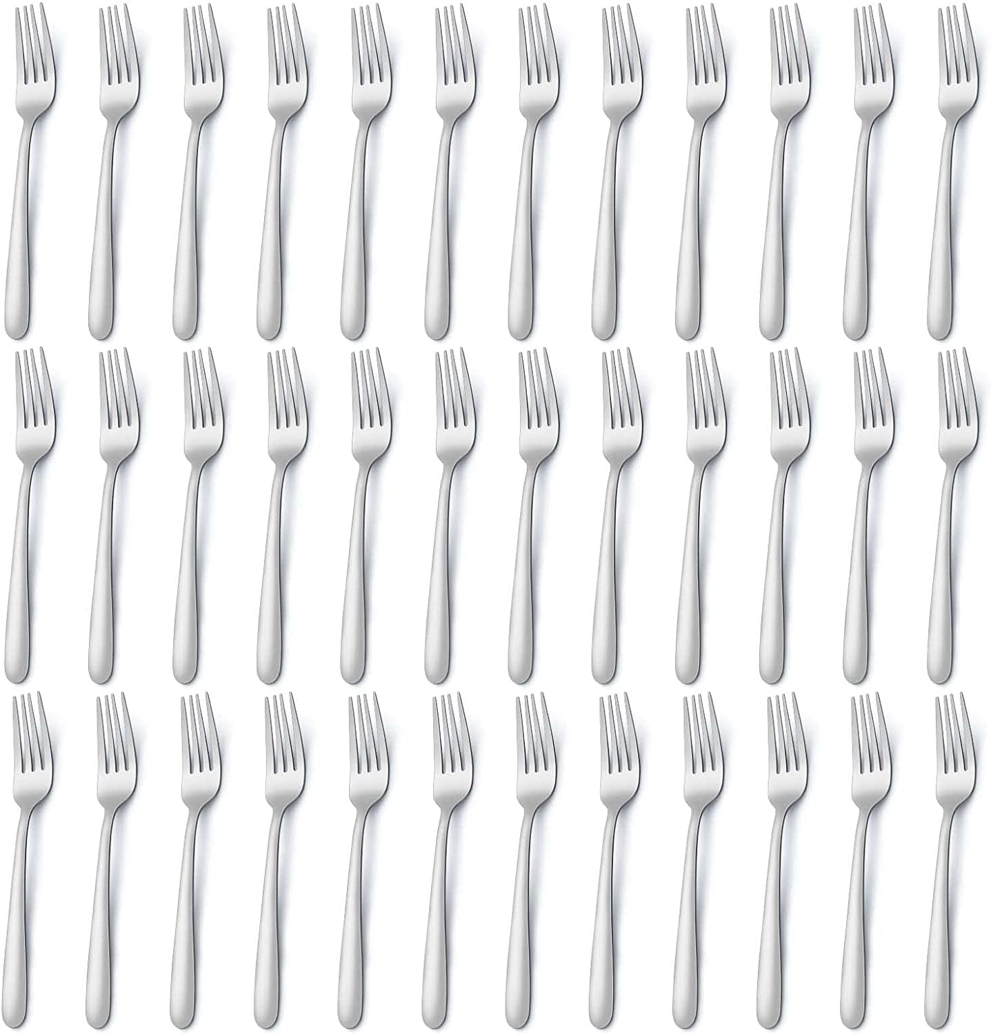 36-Piece Dinner Forks Set (8 inch), Stainless Steel Forks Silverware ...