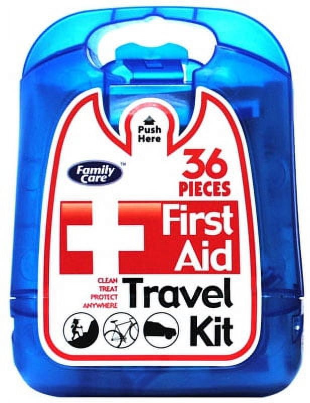 36 Piece Family Care First Aid Kit/Hard Plastic Case Comes In A Conven, Each - Walmart.com