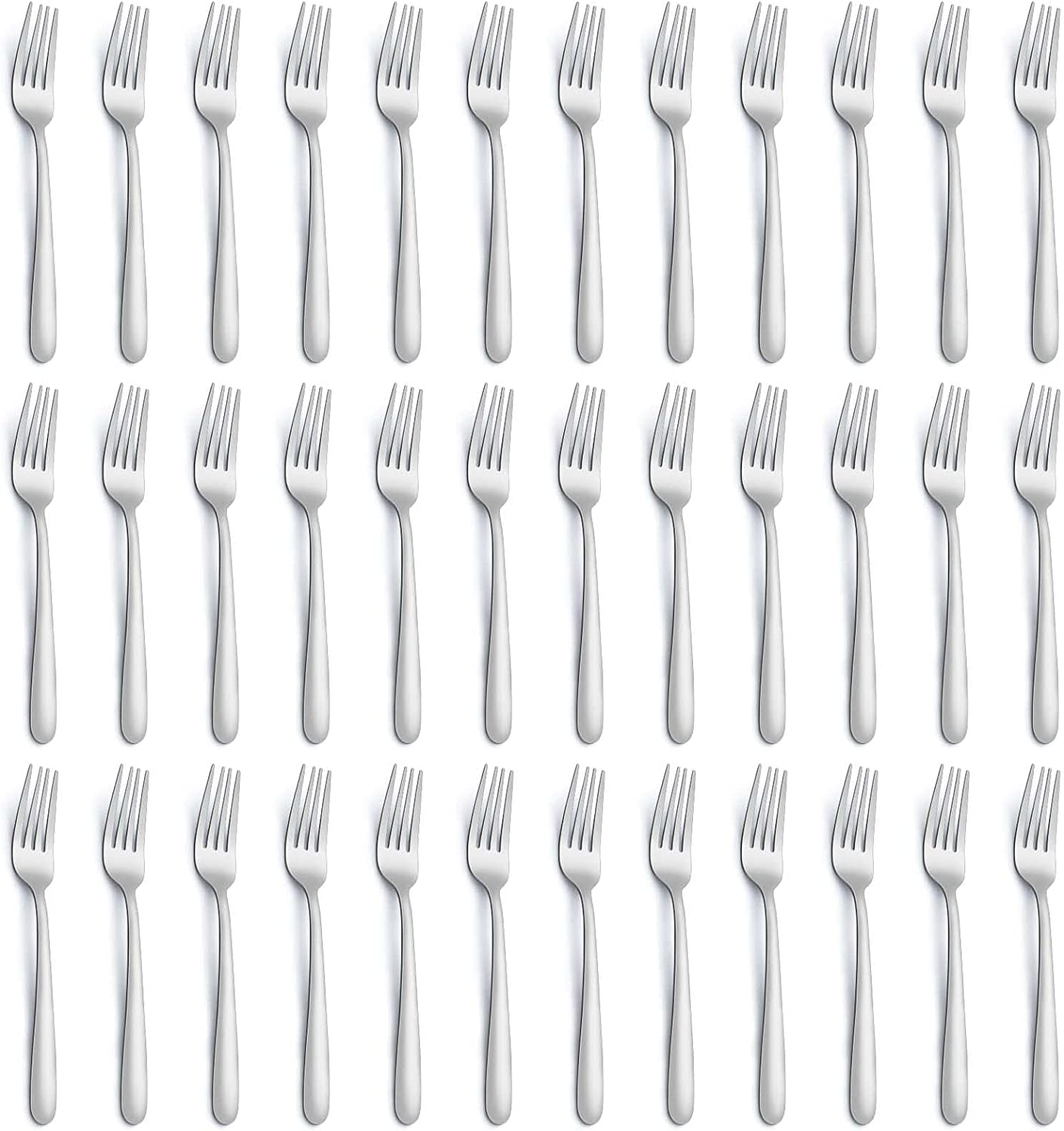 36 Piece Salad Forks, 7 Inch Small Forks in Stainless Steel mirror ...