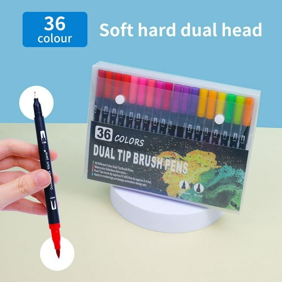 Acrylic Paint Markers Set Start Makers 36-Color Dual Tip Paint Markers ...