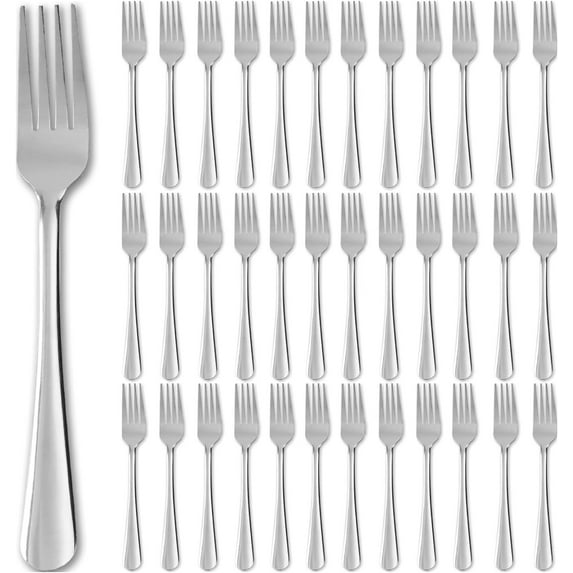 36-Piece Windsor Dinner Forks - 7.1 Inch Stainless Steel Flatware ...