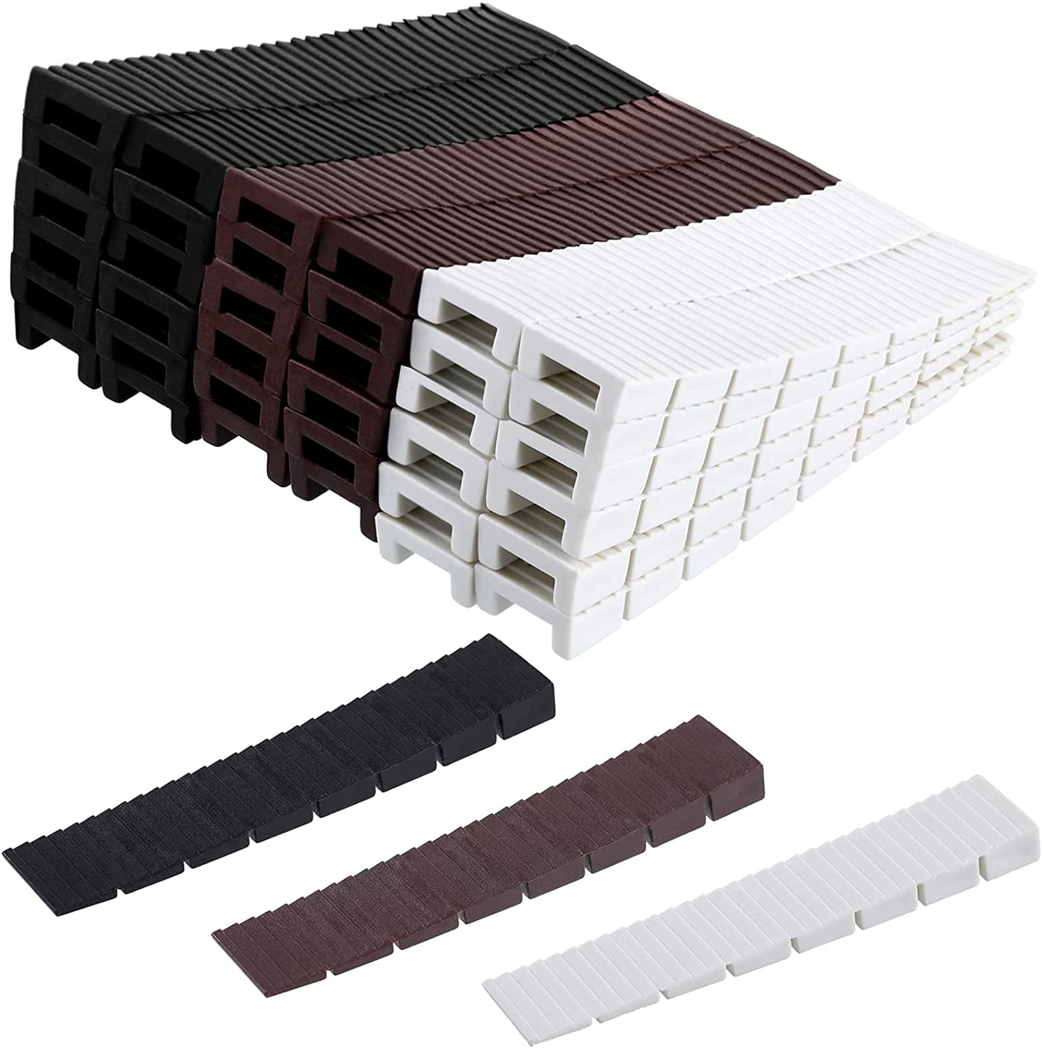 36 Pieces 4 Inch Furniture Plastic Wedges Shims Leveling Shims ...