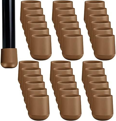 36 Pieces 7/8 Inch Folding Chair Leg Caps Heavy-Duty Plastic Chair End ...
