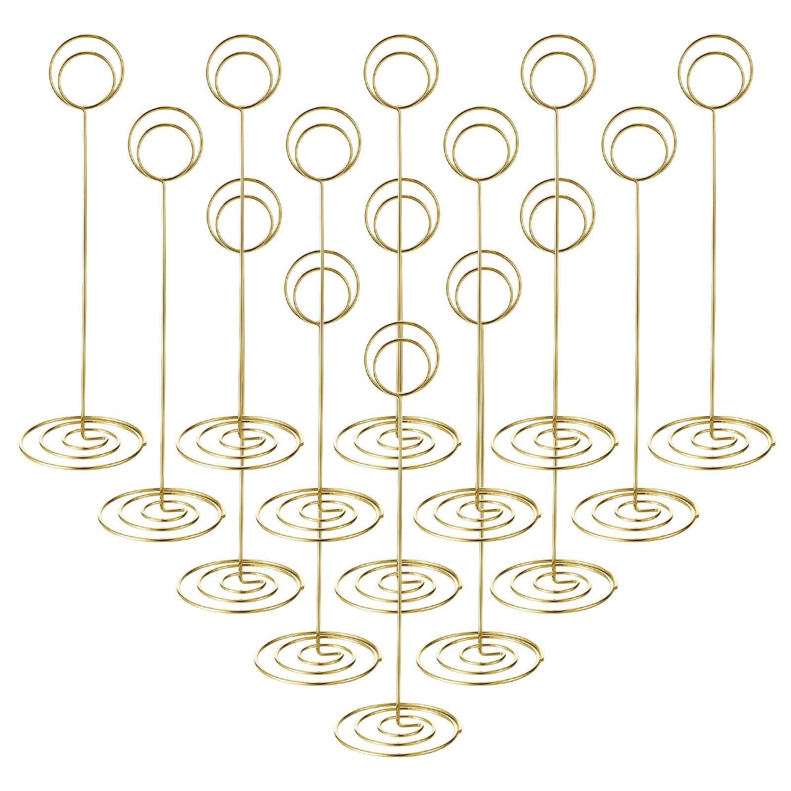 36 Pieces 8.75 Inch Gold Table Sign Holder Stands for Wedding Birthday ...