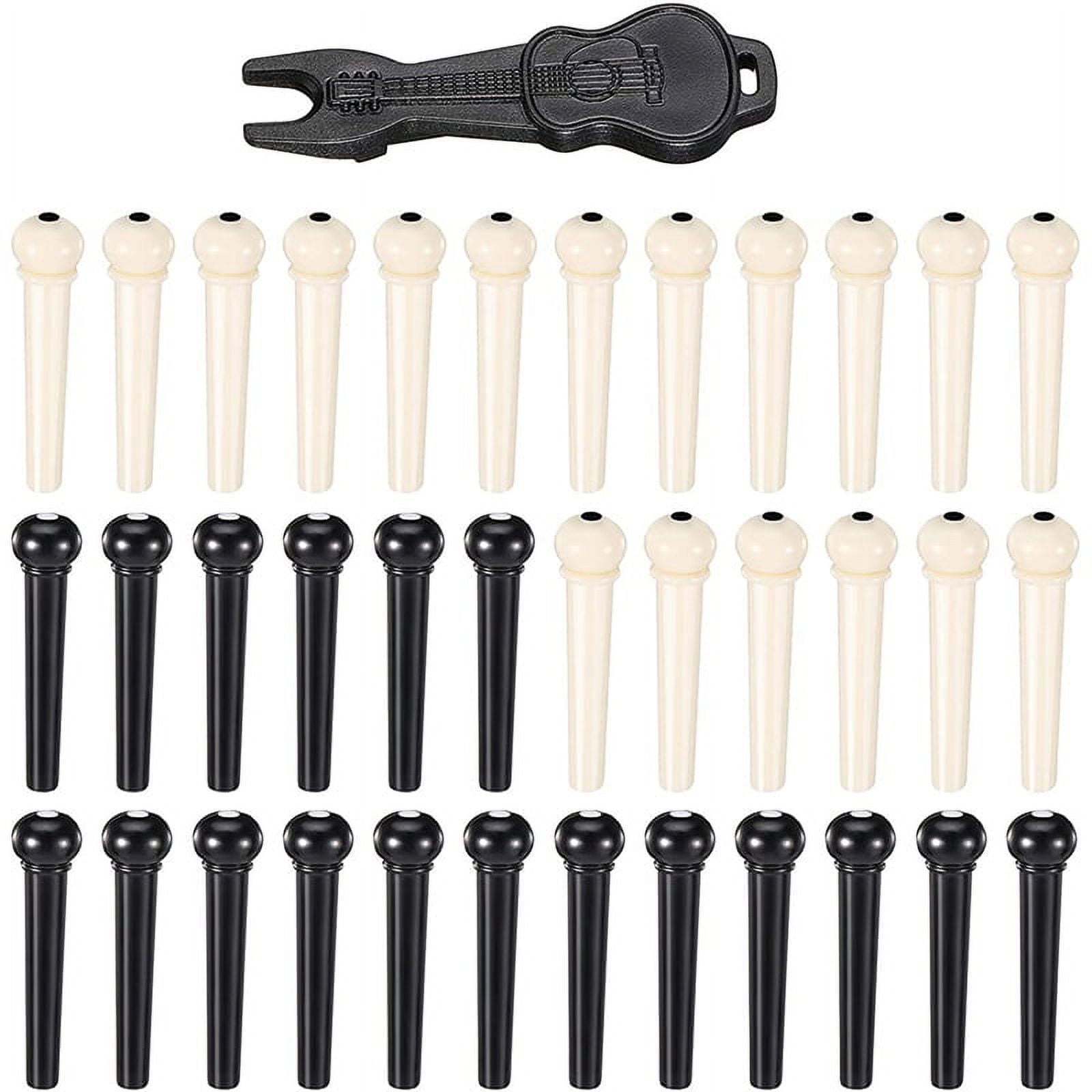 36 Pieces Acoustic Guitar Bridge Pins Pegs in White and Black - Walmart.com