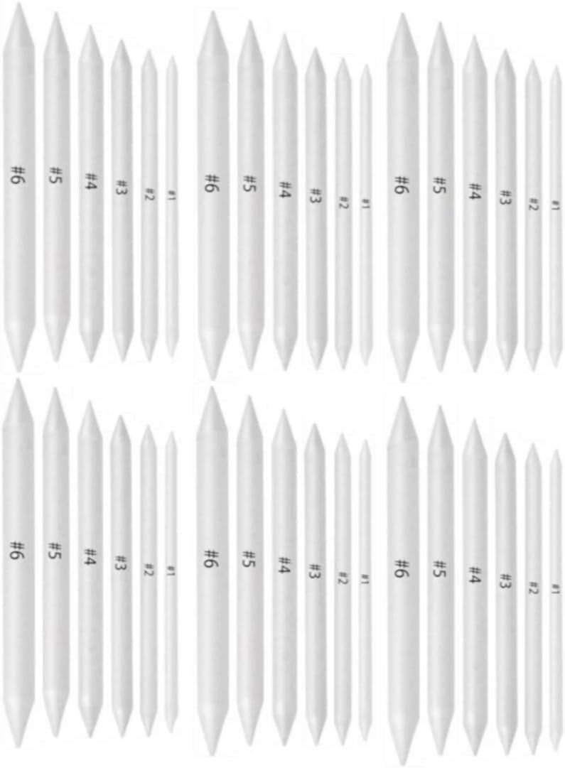 36 Pieces Artist paper Blending Stump and Tortillion Art Blenders 6 ...