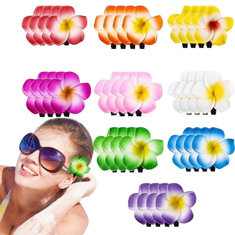 36pcs Hawaiian Flower Hair Clips, Exquisite and Realistic Hair Clips ...