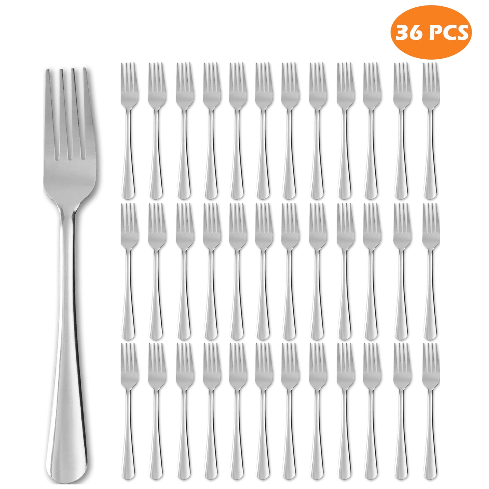 36 Pieces Stainless Steel Dinner Forks, 7.1 inch Cutlery Forks ...