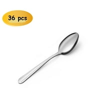 Jeaker Gold Dinner Spoons Set 12 Pieces,Stainless Steel Silverware ...