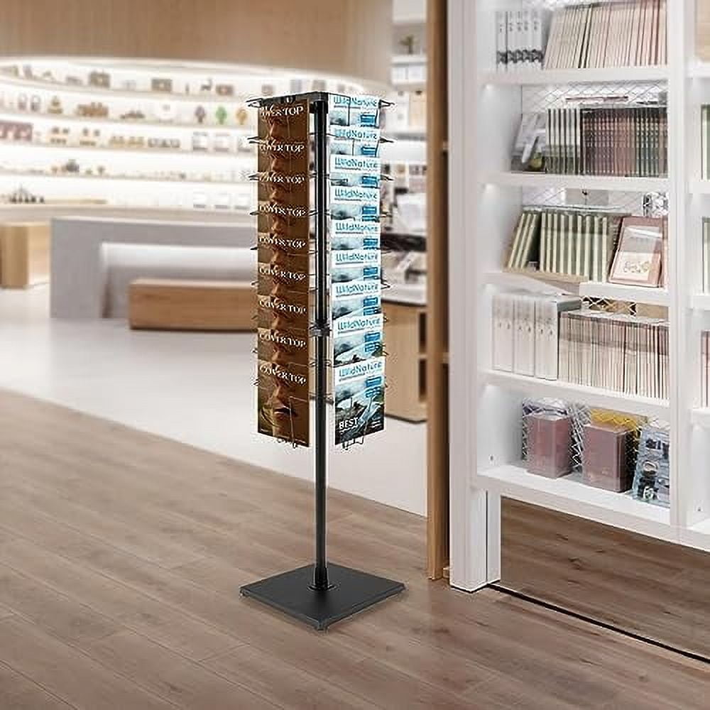 36 Pockets-Rotating Magazine Rack Holder Brochure Display Stand Comic ...