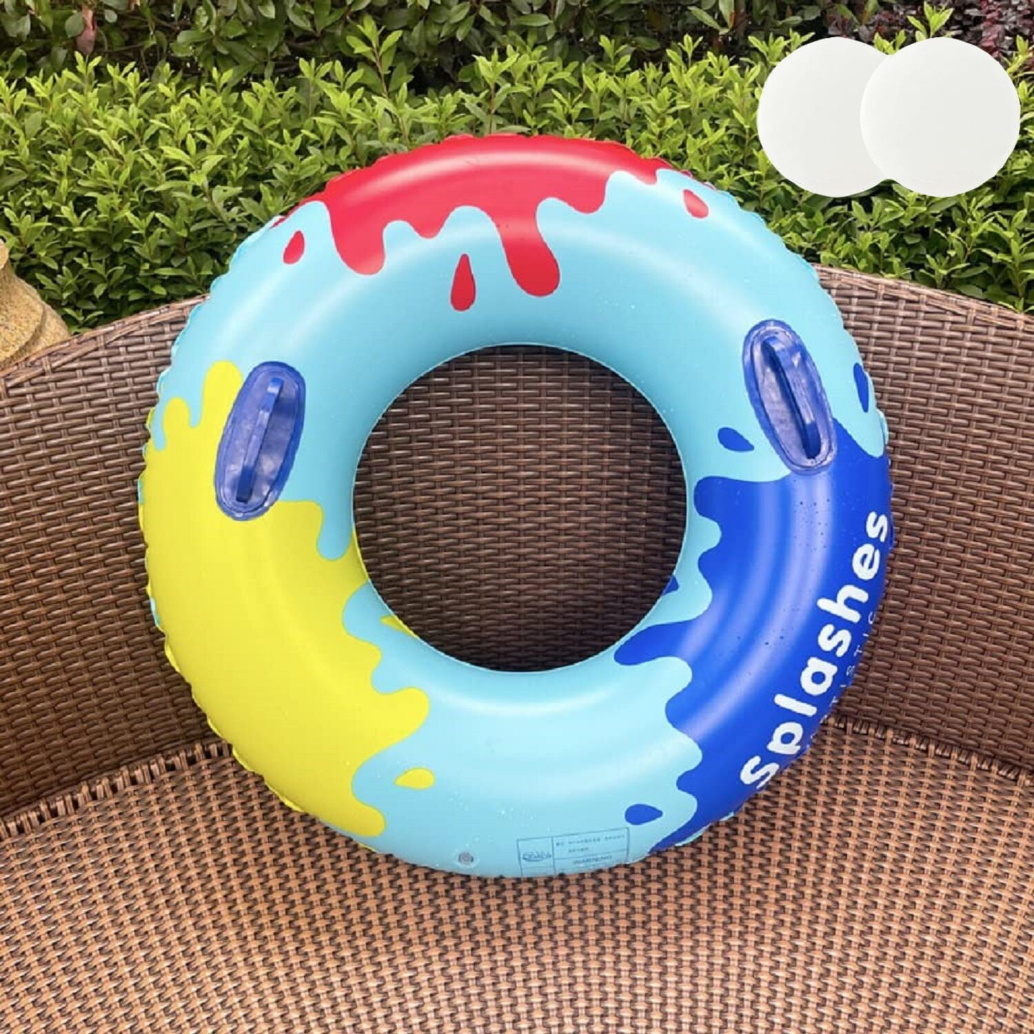 36" Pool Float inflatable Swim Ring Adult Swim Ring Summer Floating ...