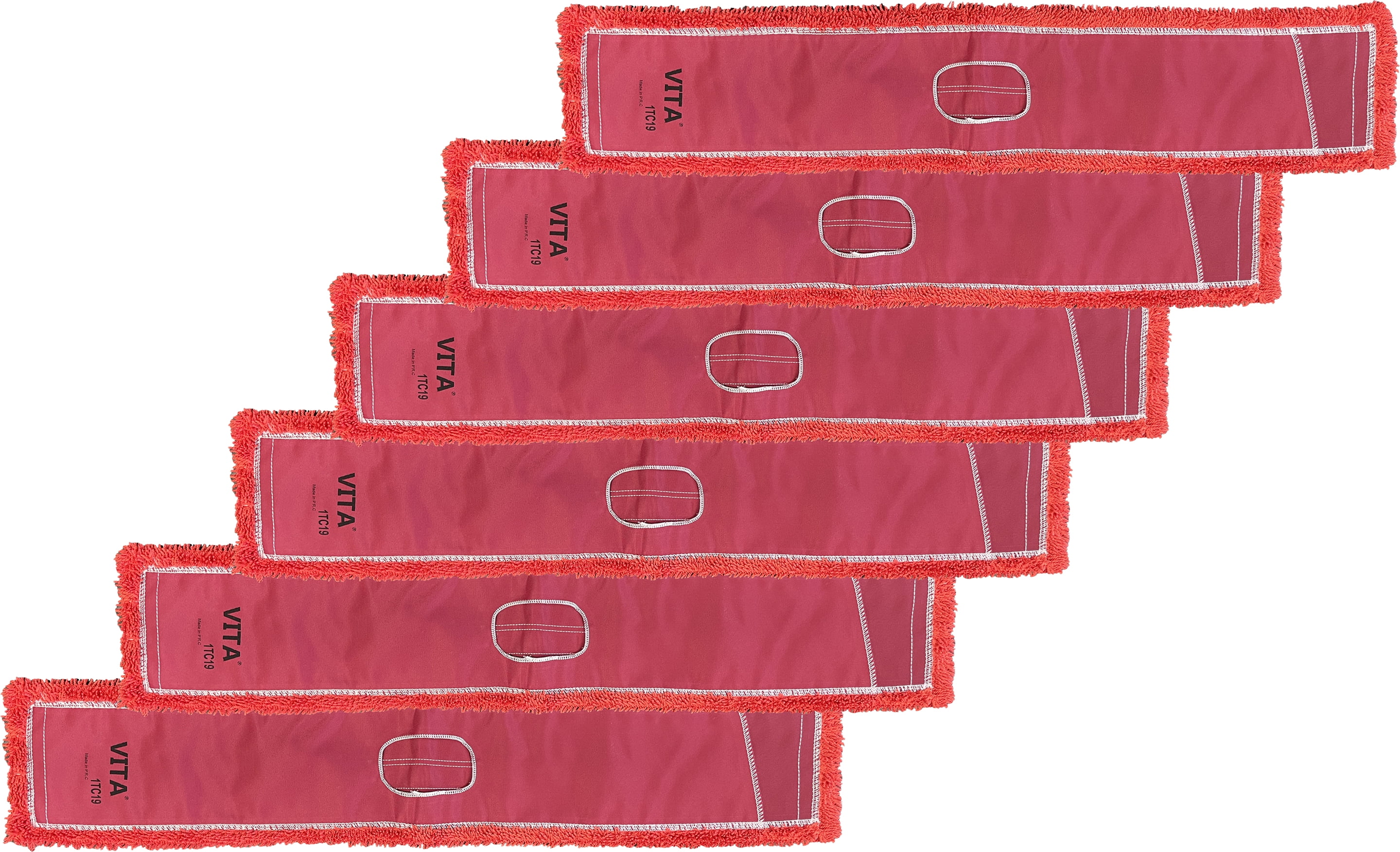 36" Premium Red Microfiber Dust Mops - 6 Pack - Walmart.com