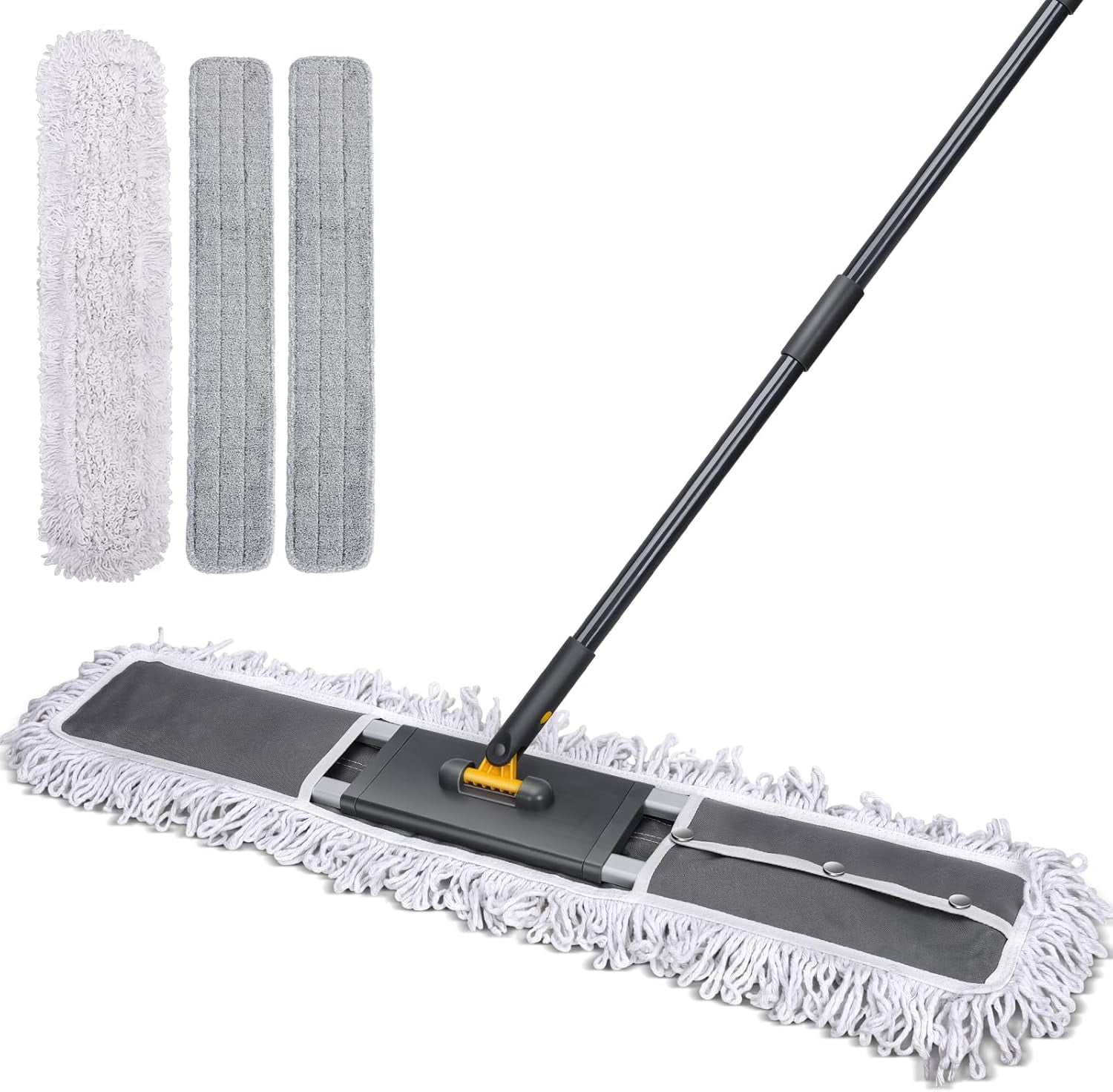 36" Professional Industrial Dust Mop for Floor Cleaning, Heavy Duty Wet ...