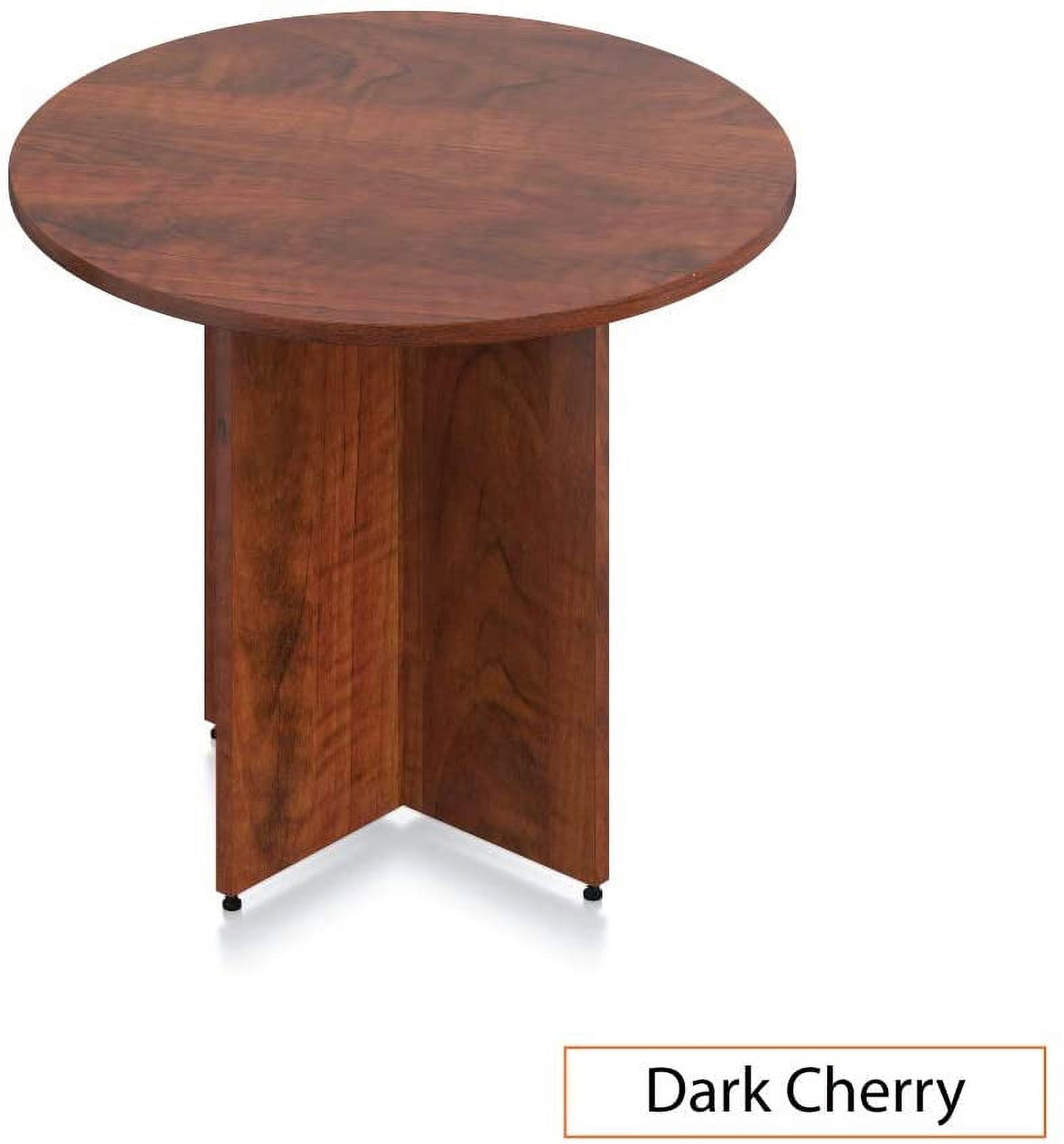 36”R Round Conference Table Chair Set (36W X 36D X 29.5H) for Office ...