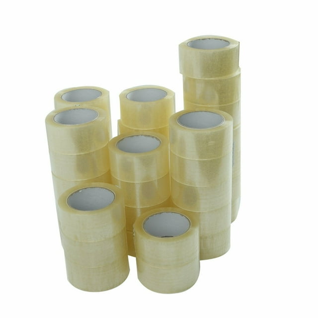 36 ROLLS - 2 INCH x 110 Yards (330 ft) Clear Carton Sealing Packing ...