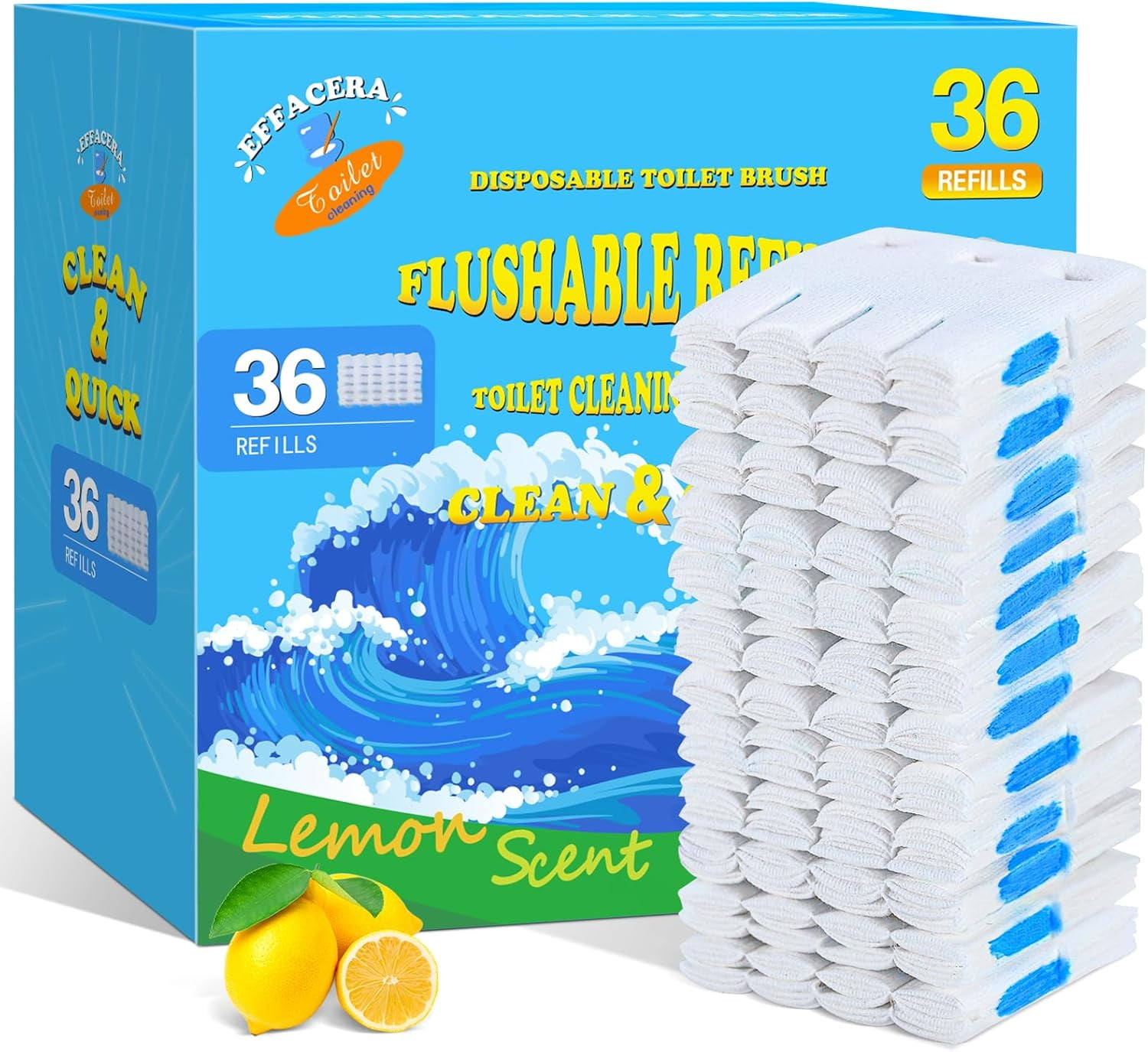 36 Refills Disposable Toilet Bowl Paper Bulk Toilet Fresh Flushable ...