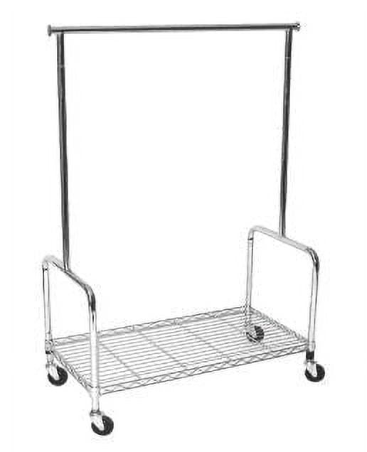 36" Rolling Rack w/ Base Shelf - Walmart.com