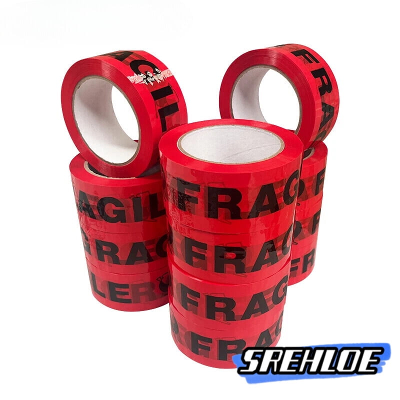 36 Rolls 2"x110 Yards Fragile Handle with Care Packing Shipping Box ...