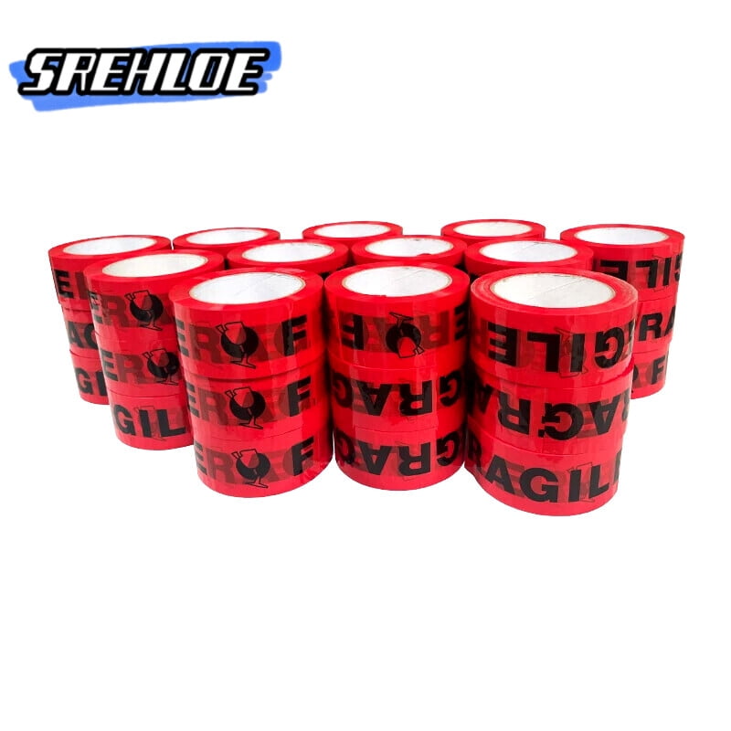 36 Rolls 2"x110 Yards Fragile Handle with Care Packing Shipping Box ...