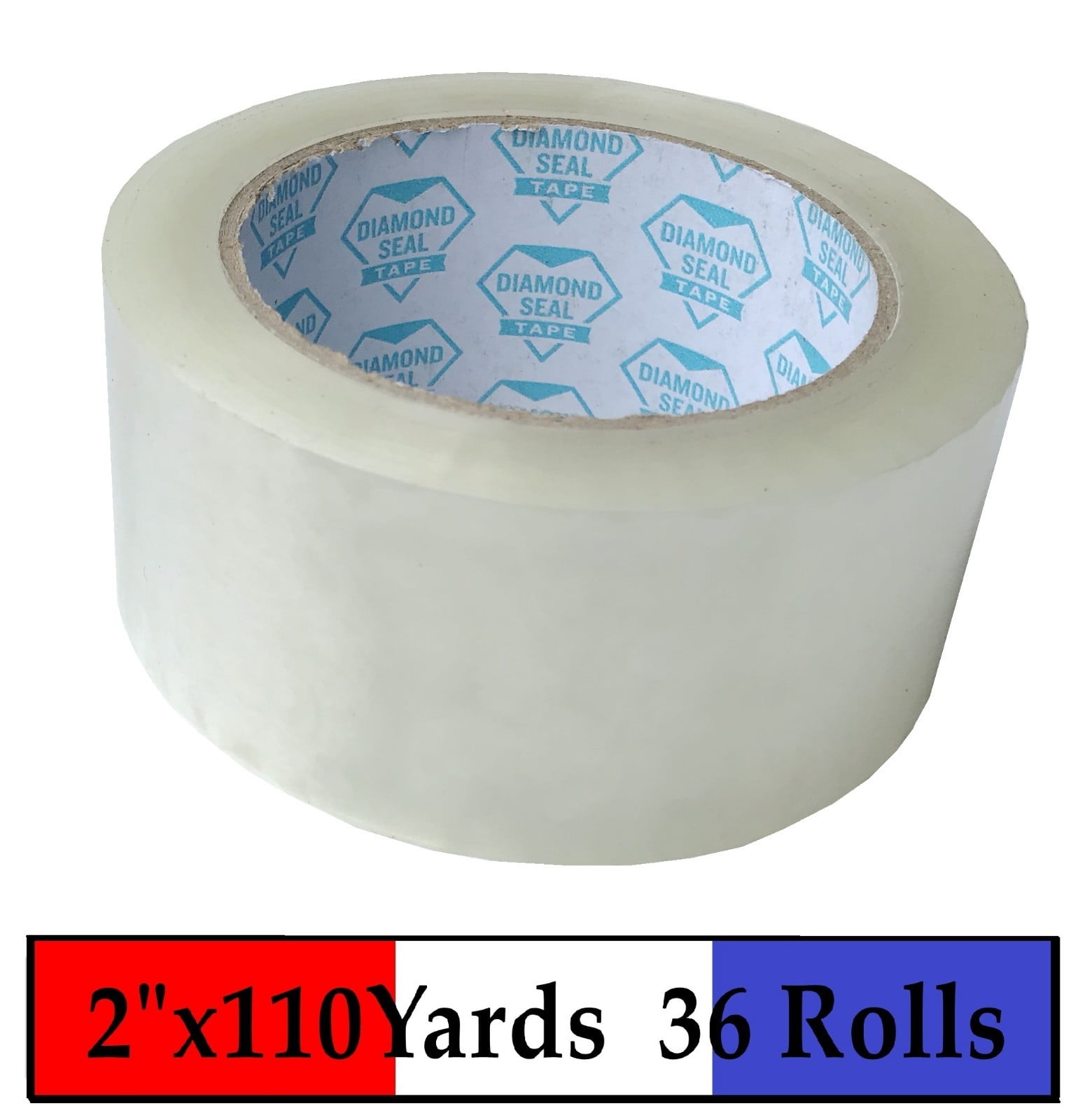 36 Rolls Carton Sealing Clear Packing Shipping Box Tape 2" x 110 Yards ...