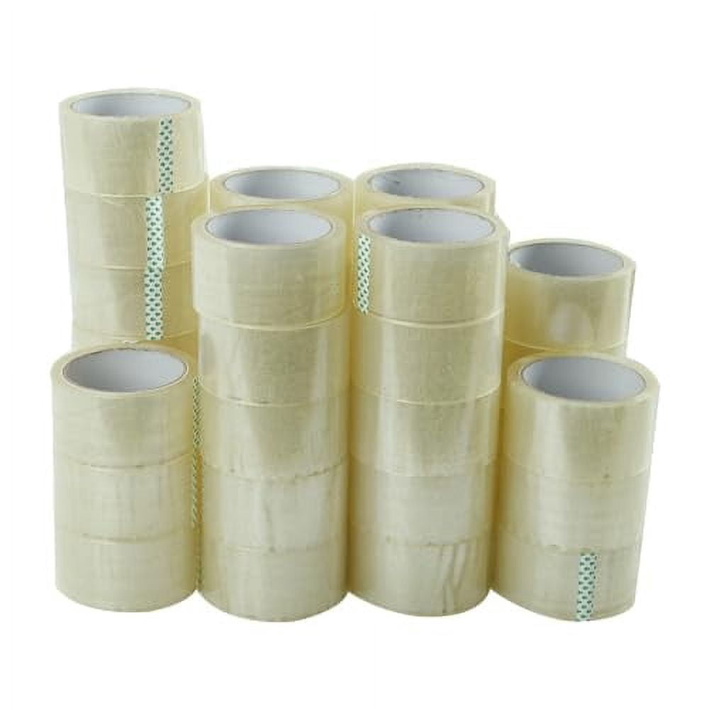 36 Rolls Thin Heavy Duty Carton Sealing Clear Packing Tape 2 Inch x 55 ...