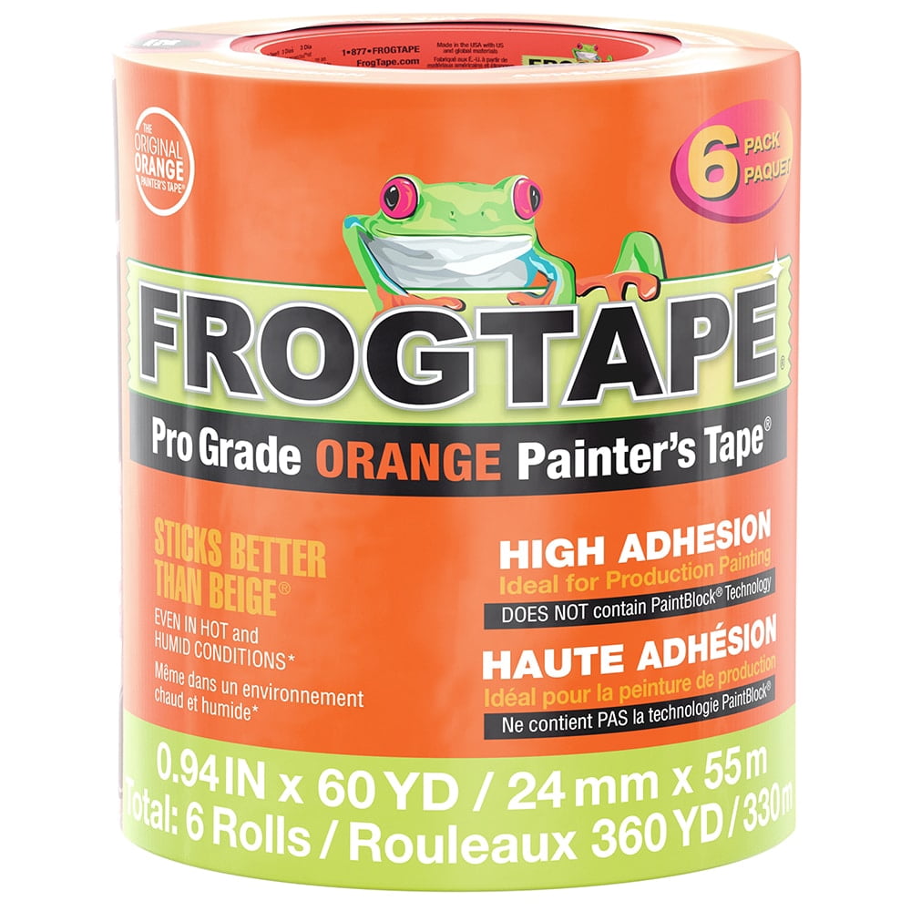 36-Rolls of .94" x 60 yds Shurtape 242855 Orange FrogTape High Adhesion ...