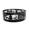 Pleasant Hearth 36-Inch Round Steel Fire Ring, Outdoor Bonfire ...