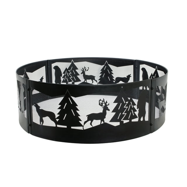 36" Round Steel Fire Ring, by Pleasant Hearth - Walmart.com