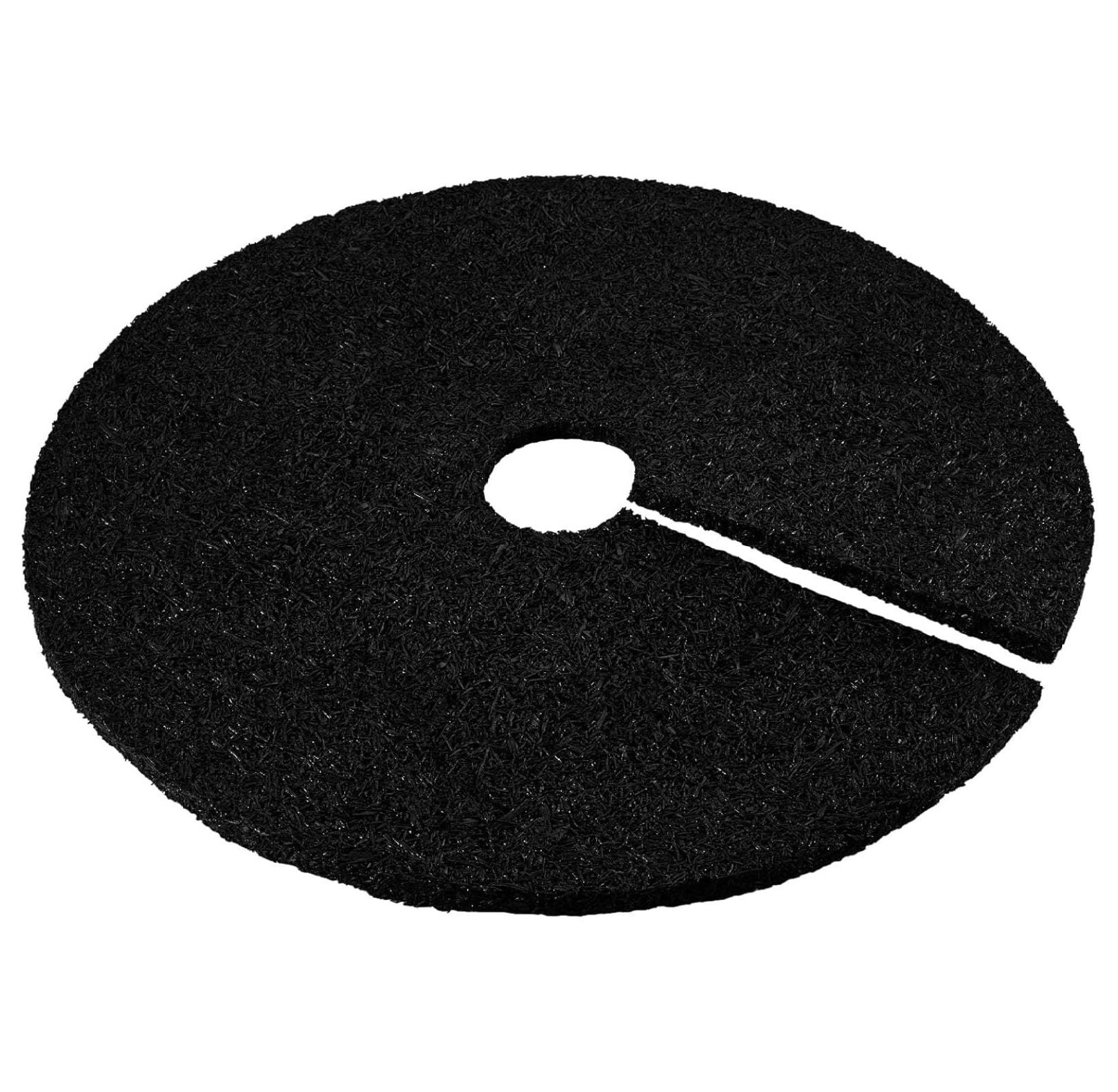 36" Rubber Mulch Tree Ring (Espresso Black) - Walmart.com