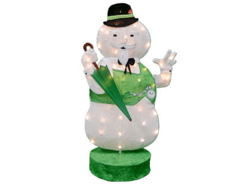 36" Rudolph 2D LED Pre-Lit Rotating Yard Art Décor Sam The Snowman ...