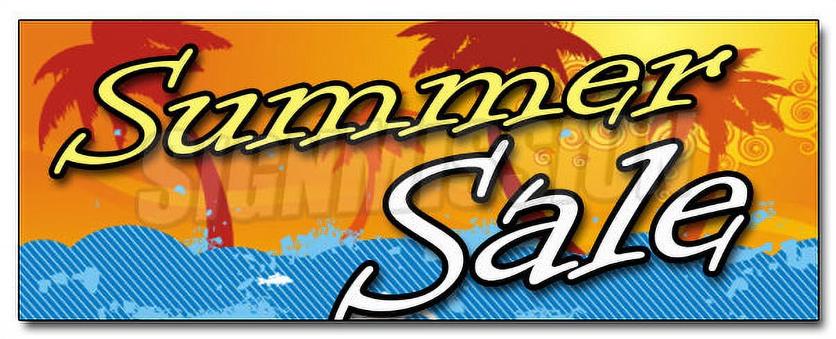 36" SUMMER SALE DECAL sticker store clearance - Walmart.com