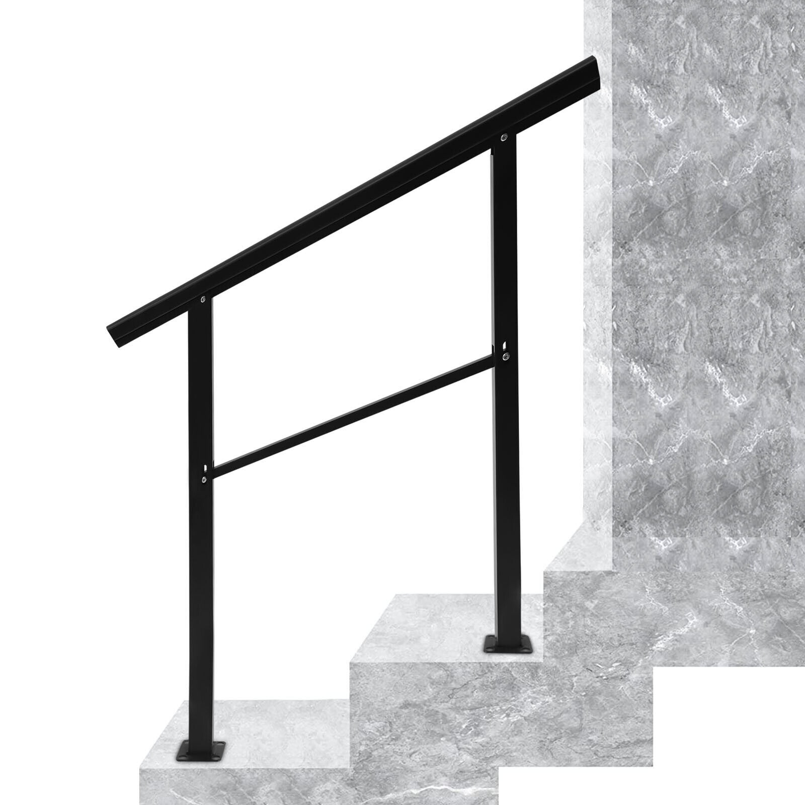 36" Safty Handrail Transitional Grab Bar Stair Railing For 1-2 Step ...