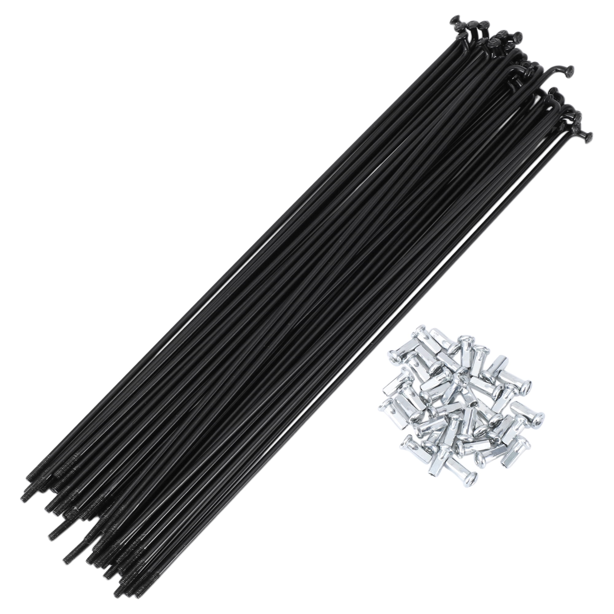 Unique Bargains 36 Set 12G Bicycle Spoke 12G Bike Wheel Spokes 45 Steel ...