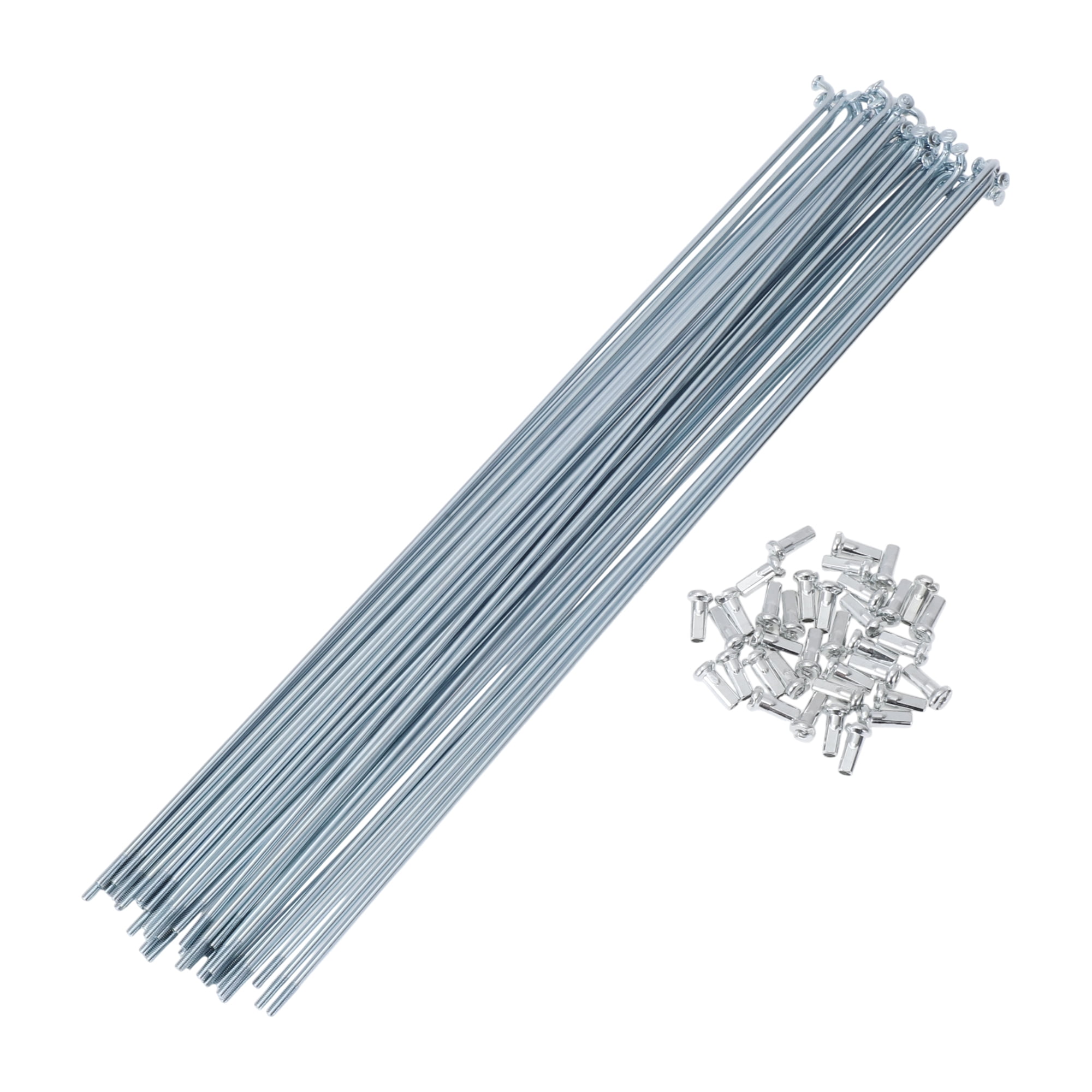 36 Set 12G Bicycle Spokes 305mm Bike Wheel Spokes 45 Steel Galvanized Silver Tone - Walmart.com