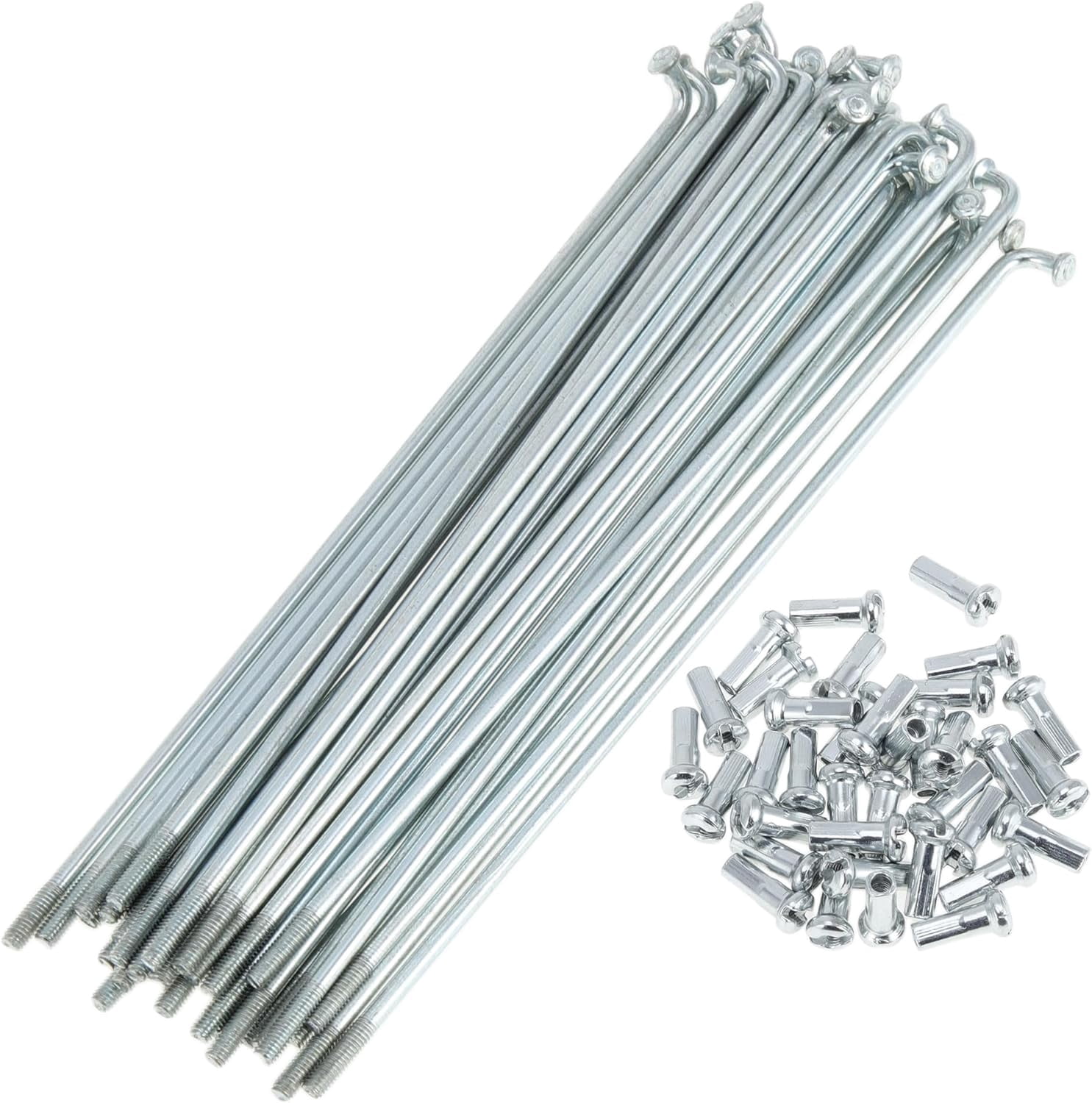 36 Set 13G Bicycle Spokes 130mm Bike Wheel Spokes Galvanized Carbon ...