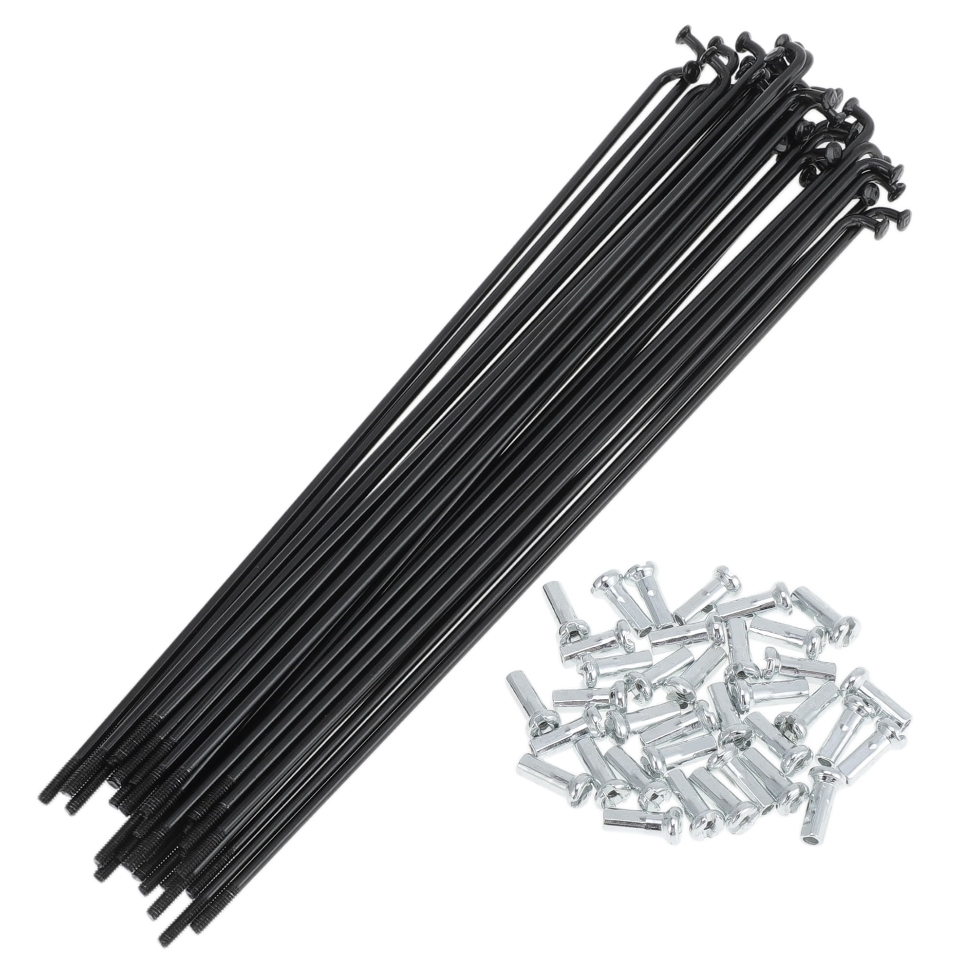 36 Set 14G Bicycle Spokes 160mm Bike Wheel Spokes Carbon Steel Black ...