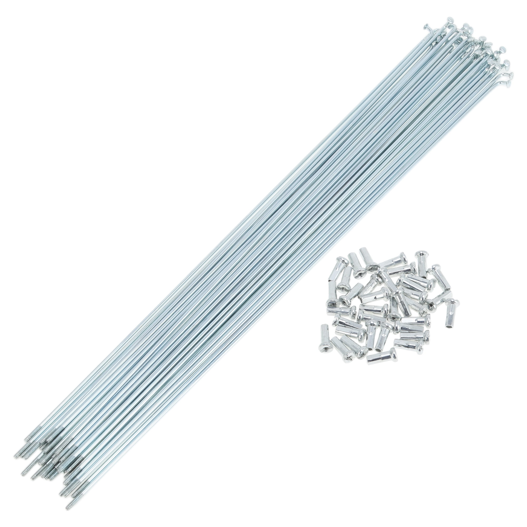 Unique Bargains 36 Set 14G Bicycle Spokes Bike Wheel Spokes Galvanized ...