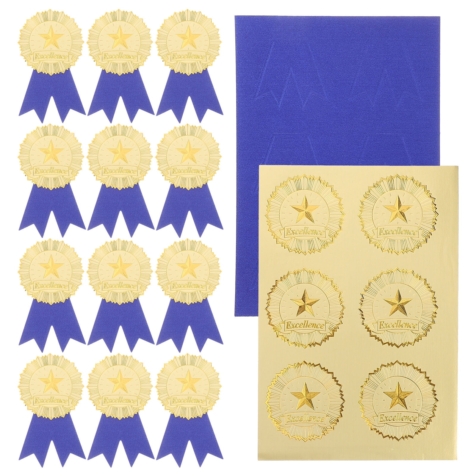 36 Sets Award Medal Sticker Envelopes Certificate Awards Stickers ...