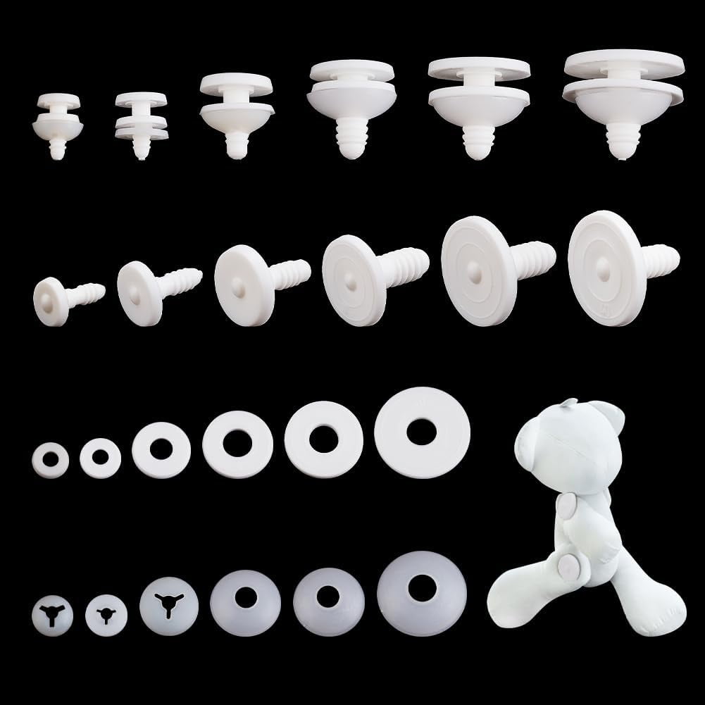 36 Sets Craft Joints Double Layer Safety Joint 6 Sizes Moveable Animal ...