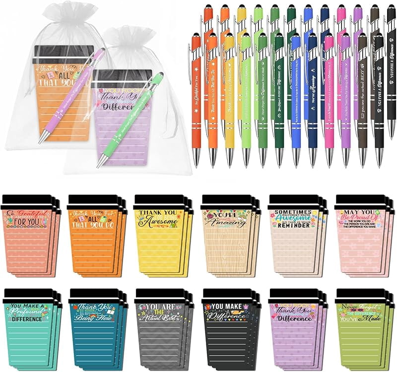 36 Sets Employee Appreciation Gifts Bulk Coffee Cup Sticky Notes with ...