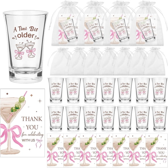 36 Sets A Tini Bit Older Acrylic Shot Glasses Plastic Martini Birthday ...