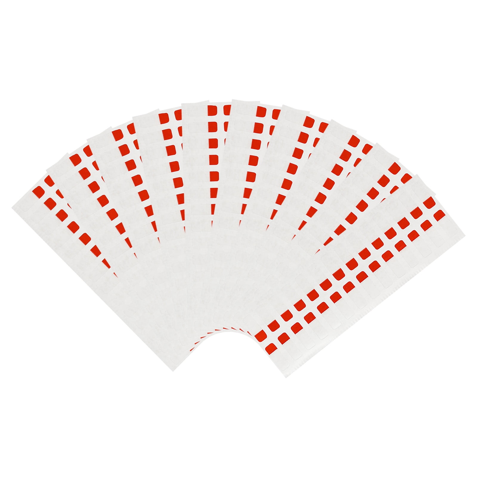 36 Sheets PVC Red Seal Stickers Rectangular Labels Sheet, 0.8x0.3 Inch ...