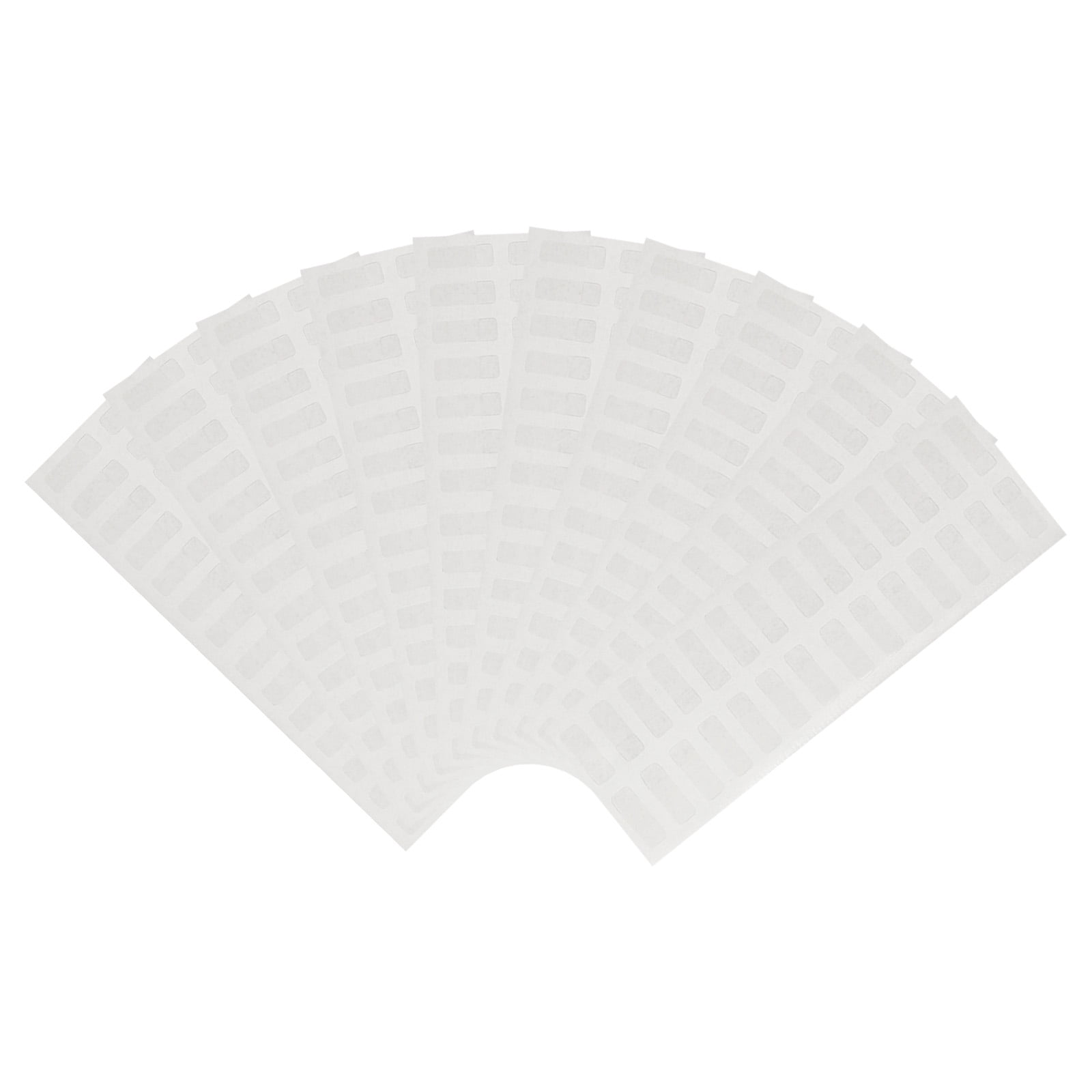 36 Sheets PVC Transparent Seal Stickers Rectangular Labels, 0.8x0.3 ...