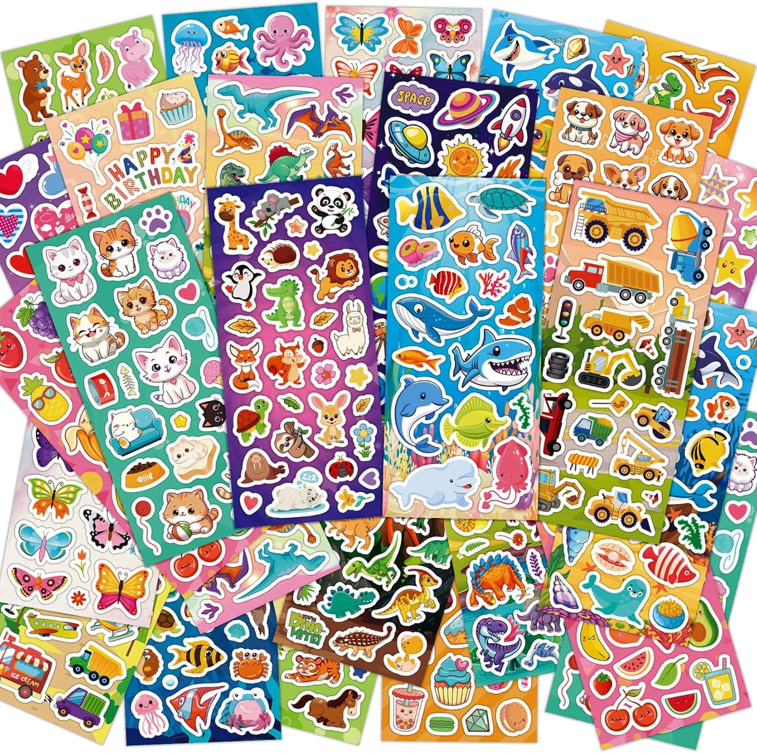 36 Sheets Stickers for Kids, 800+ Stickers for Scrapbooking Including ...