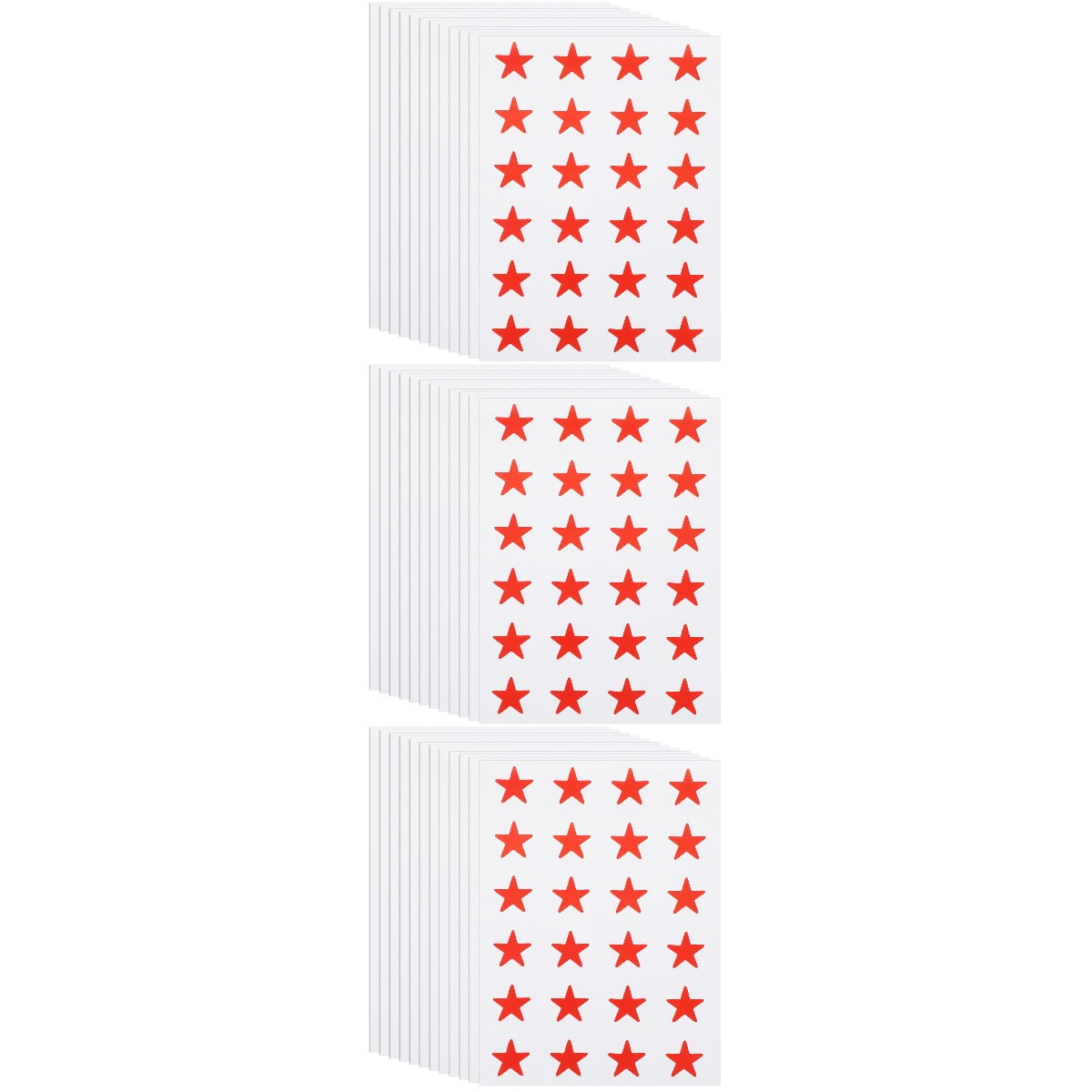 36 Sheets of Adhesive Classification Stickers Red Self Adhesive Label ...