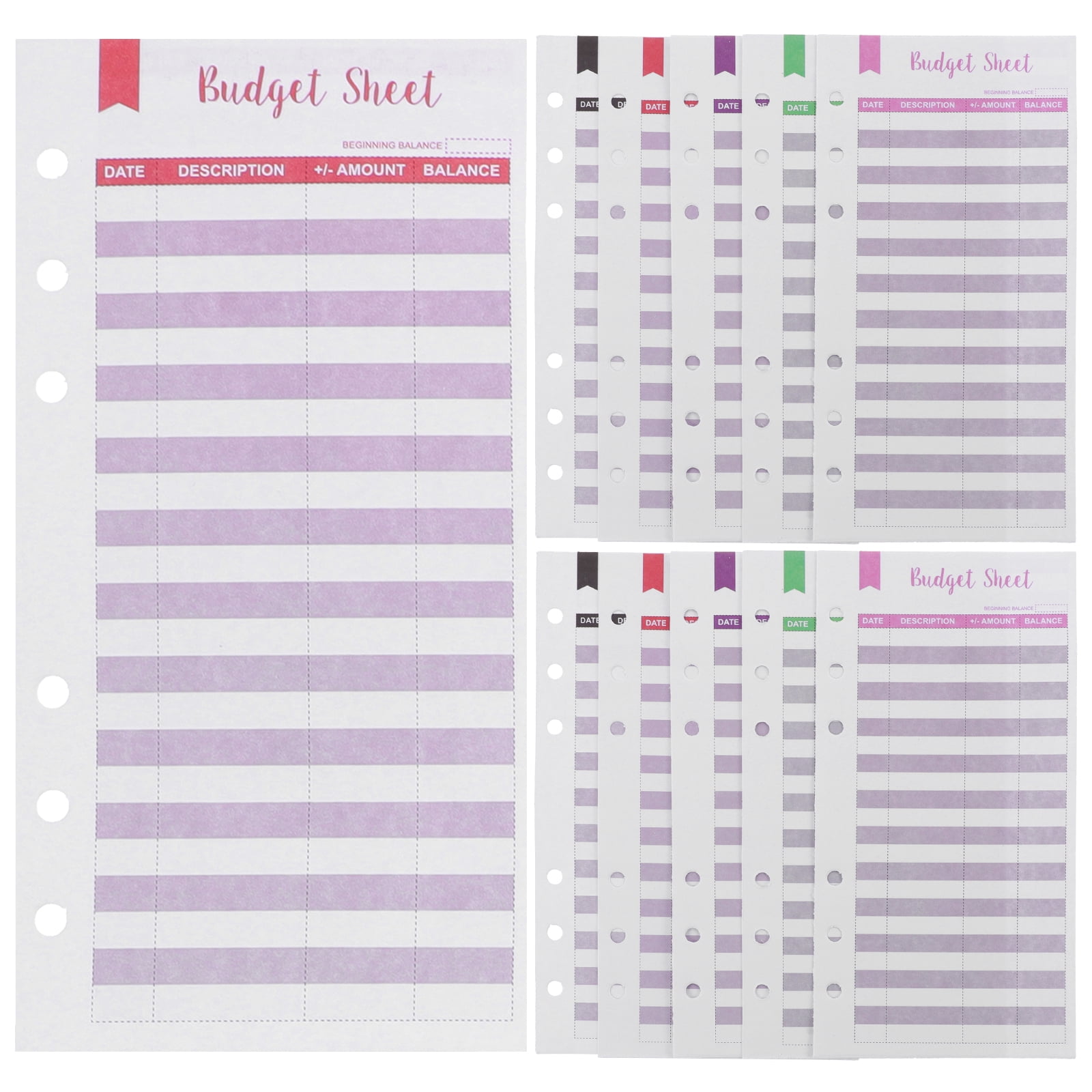 36 Sheets of Daily Budget Sheets Expense Tracker Budget Sheets ...