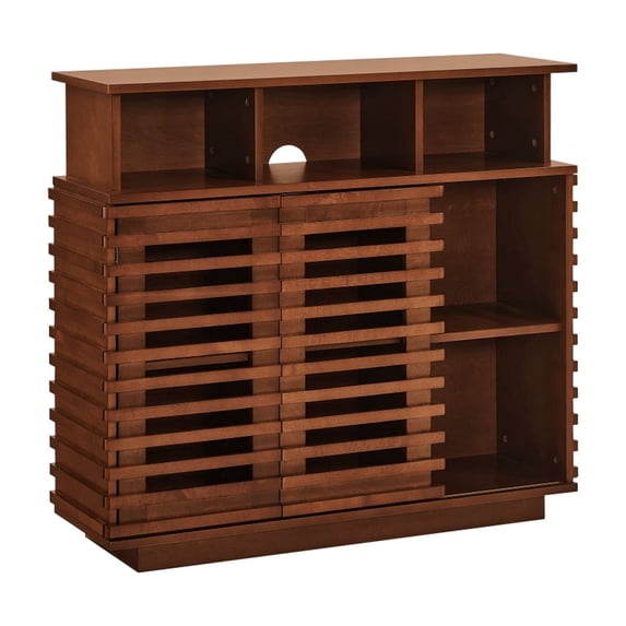 36" Sideboard Buffet Cabinet with Solid Wood Sliding Doors,Farmhouse ...